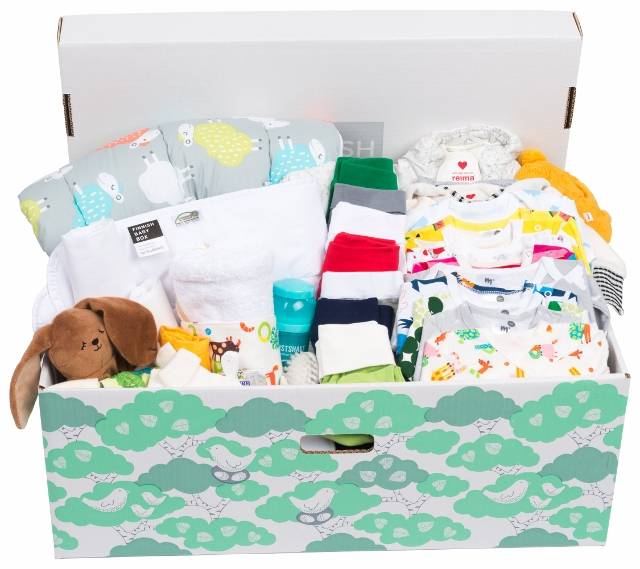 1歳までの必需品セット「フィンランド ベイビーボックス」 - Chiik!